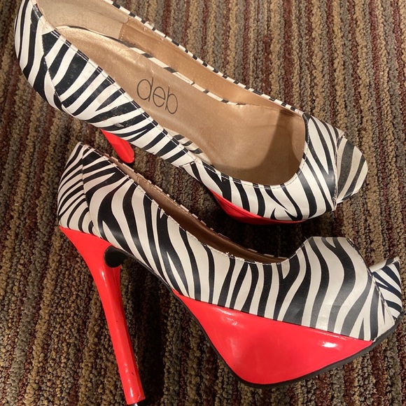 Deb | Shoes | Deb Zebra Print Heels So Sexy Barely Worn | Poshmark